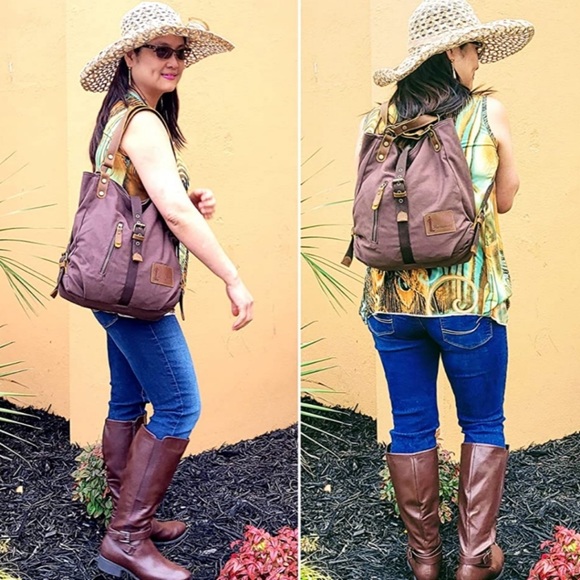 Hanalilly | Bags | Hanalilly Crossover Backpack Purse Nwot Still Has Silica Packets Inside ...